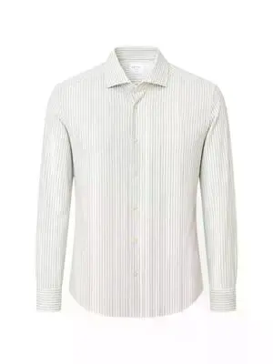 XACUS Striped Long-sleeve Shirt - White
