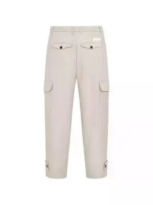 NINE:INTHE:MORNING Cargo Pants With Pleated Detailing And Buttoned Cuffs