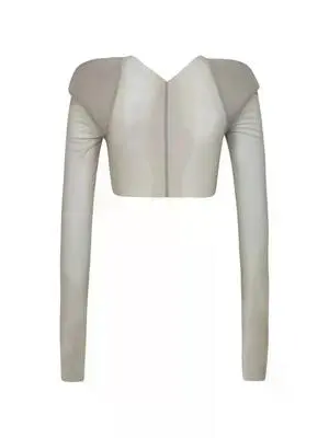 Rick Owens Cropped Top With Padded Shoulders