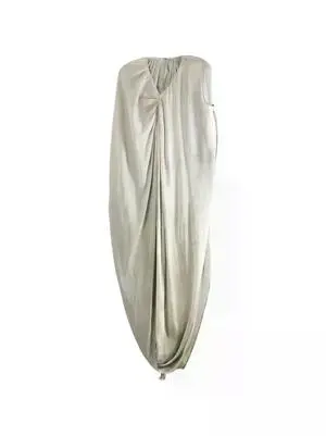 UMA WANG Gathered Sleeveless Dress - Neutrals