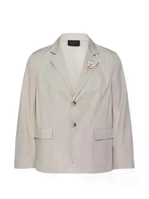 Simone Rocha Crystal-embellishment Blazer - Neutrals