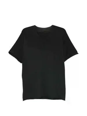 LABEL UNDER CONSTRUCTION Cotton Sweater With Short Sleeves - Black