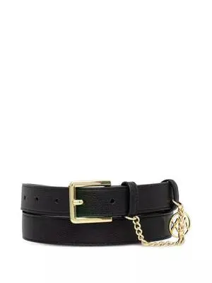 Armani Exchange Logo Charm Chain Detail Belt