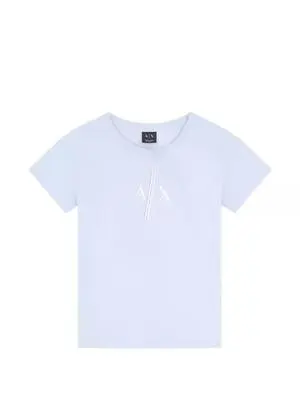 Armani Exchange Logo Detail Cotton T-shirt - Blue