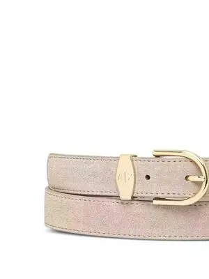 Armani Exchange Logo Detail Leather Belt