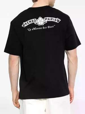 Kenzo Paris Emblem Logo-print Cotton T-shirt
