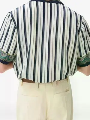 Versace Printed Crêpe De Chine Silk Shirt