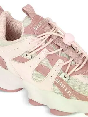 PLEIN SPORT Runner Beast X-01 Panelled Sneakers - Pink