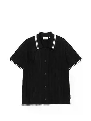 Carhartt Work In Progress Ramsey Striped Collar Knit Shirt - Blue