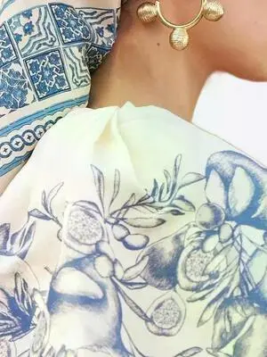 ALEMAIS Villa Romantica Patterned Scarf