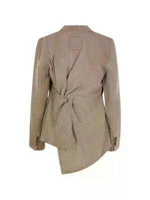 UMA WANG Asymmetric Herringbone Blazer