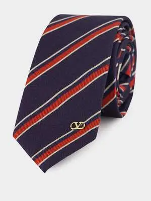 Valentino Garavani Jacquard Silk Neck Tie - Multicolour