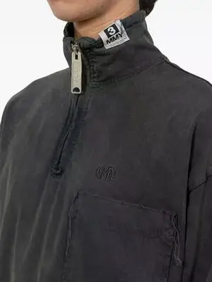 Mihara Yasuhiro Half-zip Long-sleeve T-shirt
