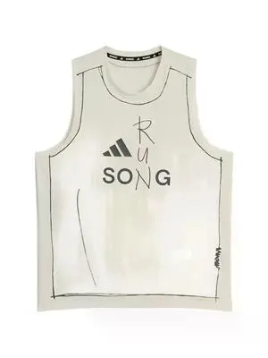 Adidas Graphic Print Tank Top - White