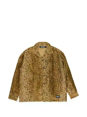 NEIGHBORHOOD Leopard-print Faux-fur Shirt - Orange
