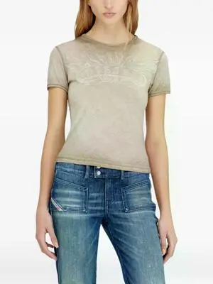 DIESEL® Graphic Print Logo Patch T-shirt