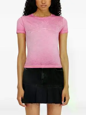 DIESEL® Pigment-dyed Graphic Print T-shirt