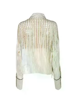 SADH Cream Fringe Detail Shirt