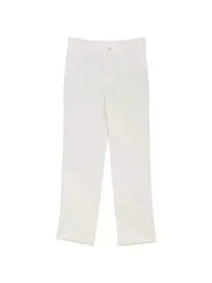 Incotex Linen Trousers With Elasticated Waist