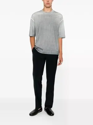 Emporio Armani Ombré-effect Logo-plaque T-shirt