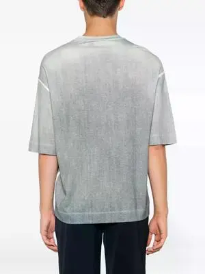 Emporio Armani Ombré-effect Logo-plaque T-shirt