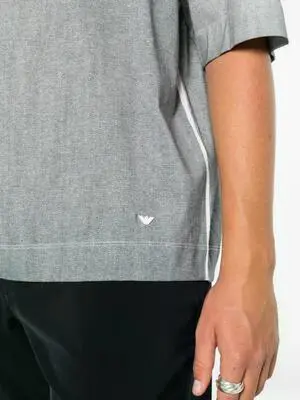 Emporio Armani Ombré-effect Logo-plaque T-shirt