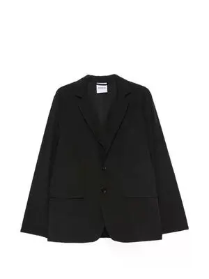Aspesi Single-breasted Notched-lapels Blazer - Black
