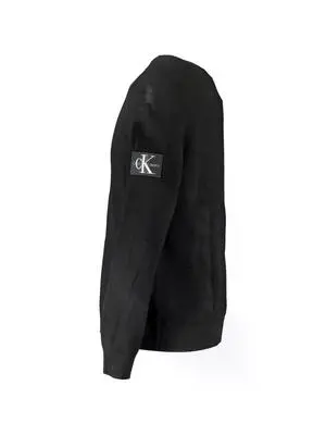 Calvin Klein Waffle Knit Logo Patch Sweater