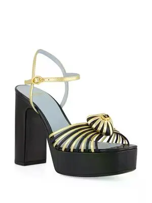 Valentino Garavani Coeur Royal Leather Sandals