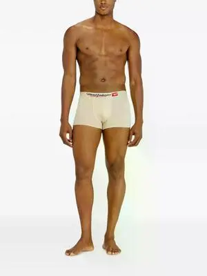 DIESEL® Logo-waistband Pack-of-three Boxer Briefs - Neutrals
