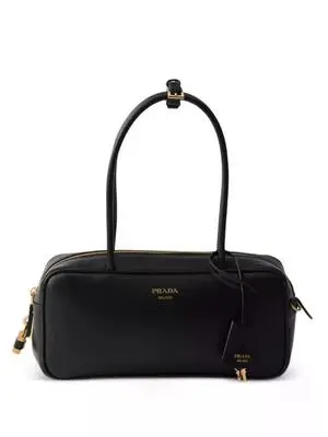 Prada Medium Leather Top Handle Bag - Black