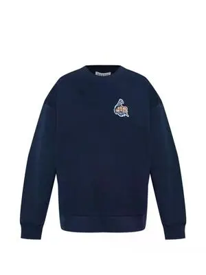 Munthe Embroidered Logo Sweatshirt - Blue