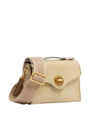 THE BRIDGE Leather Twist-lock Tote Bag