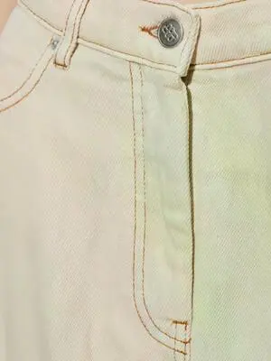 Munthe Contrast Stitch Panelled Maxi Skirt