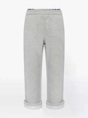 Munthe Nohlan Check-waistband Turn-up Track Pants