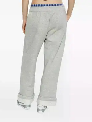 Munthe Nohlan Check-waistband Turn-up Track Pants
