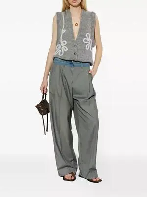 Munthe Panelled Wide Leg Trousers