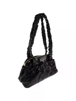 Marni Ruched Leather Shoulder Bag