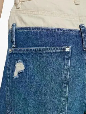 Munthe Nezza Distressed Layered-waist Jeans