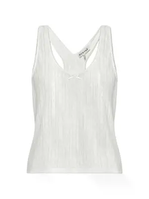 Munthe Nanetta Pointelle-knit Top