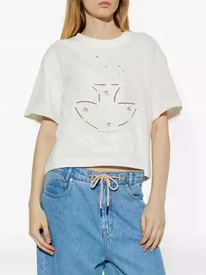 Munthe Nellamy Broderie Anglaise Cotton T-shirt