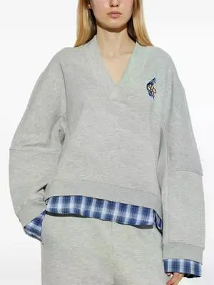 Munthe Layered Logo-patch Sweatshirt