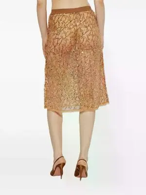 Munthe Sequin-embellished Beaded Midi Skirt