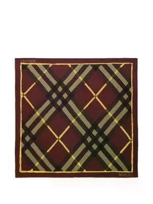 Burberry Watercolour Check Silk Scarf