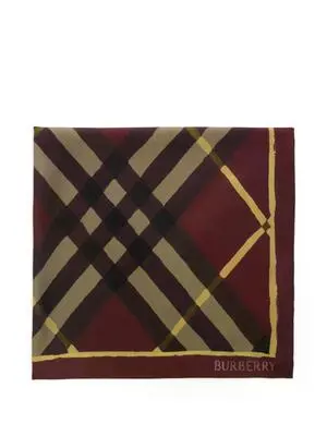 Burberry Watercolour Check Silk Scarf