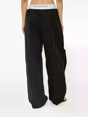 Alexander Wang Cotton Logo Waistband Track Pants