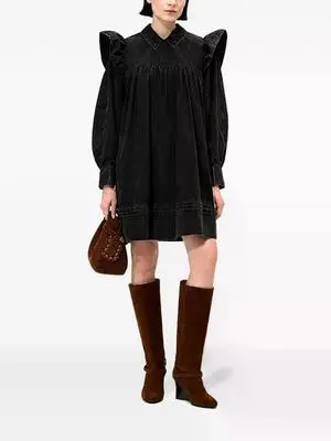 GANNI Ruffled Mini Dress