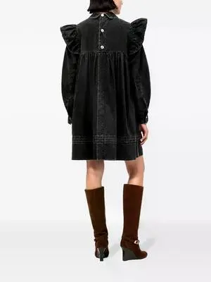 GANNI Ruffled Mini Dress