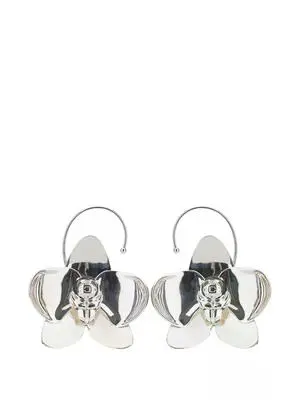 Casablanca Orchid Ear Cuffs - Silver