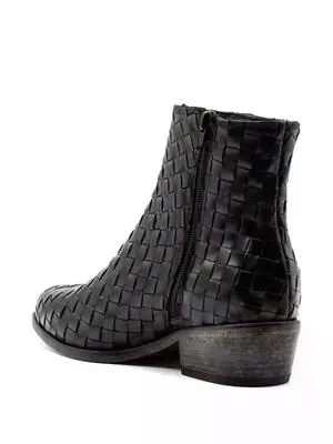 CURIOSITÈ Woven Ankle Boots